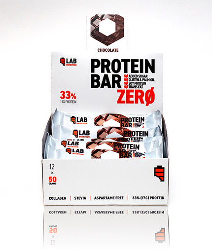 Lab Nutrition Protein Bar Zero 12 x 50 g of chocolate - MegaRemedy