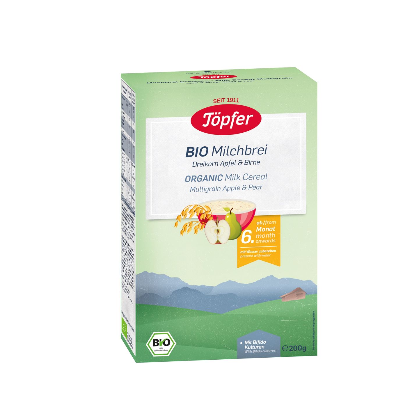 TOPFER milk bio mash with 3 types of grains, apple and pear for ...