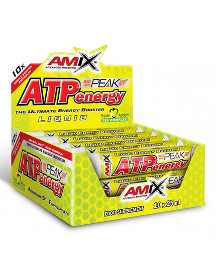 AMIX ATP ENERGY LIQUID 25ml x 10 ampoules orange - MegaRemedy