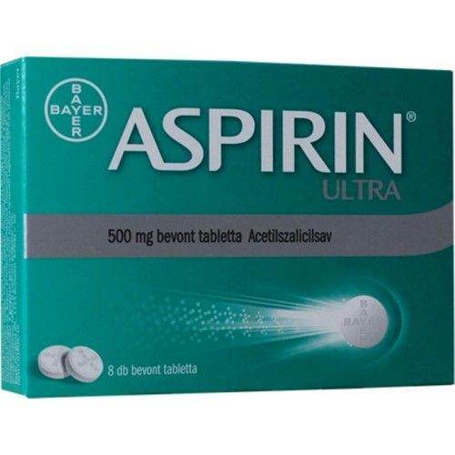 Bayer aspirin ultra in cold and flu for high temperature 500mg 8 ...
